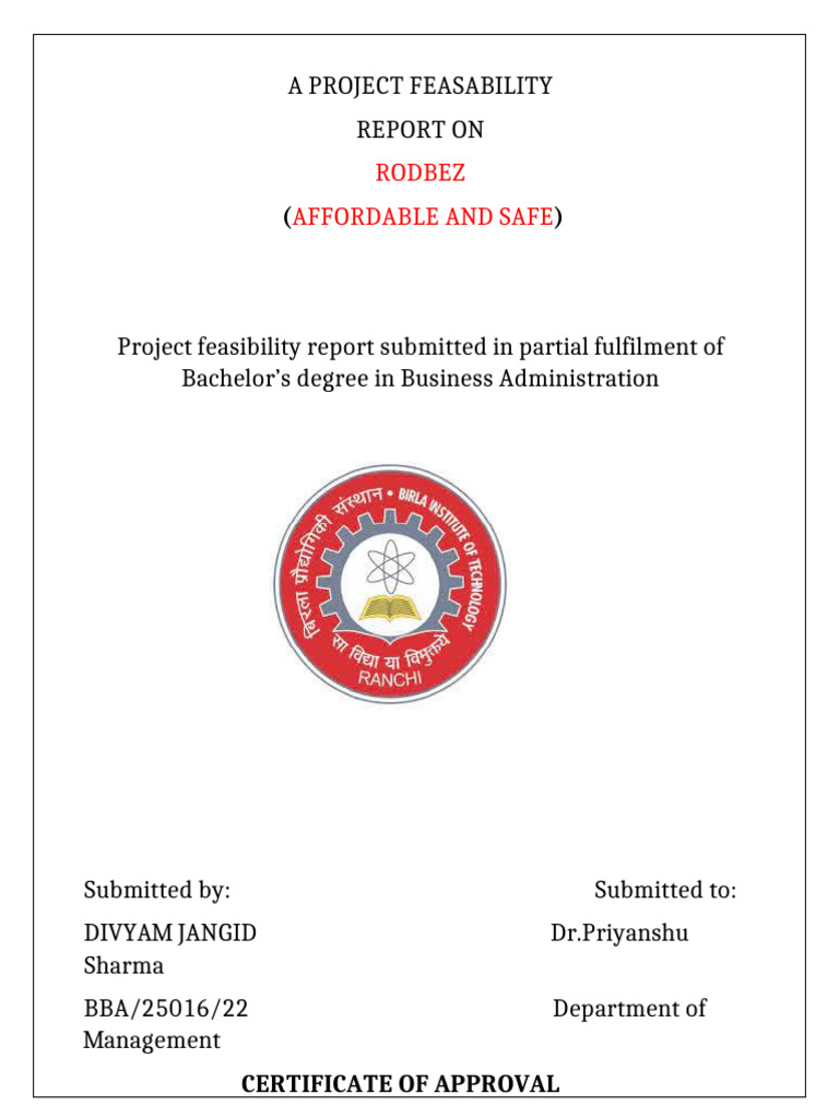 Rodbez PFR 1 | PDF | Business