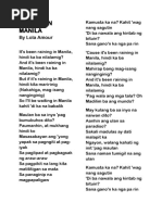 Tuwing Umuulan Lyrics | PDF