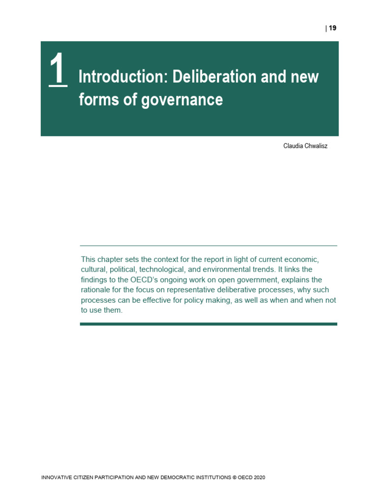 2884d4c0-en | PDF | Public Participation | Deliberation