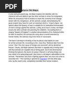 Old Major's Speech 1 | PDF