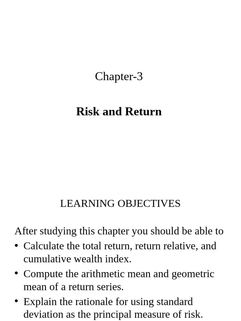 Cumulative Wealth Index Explained | PDF | Investing | Risk