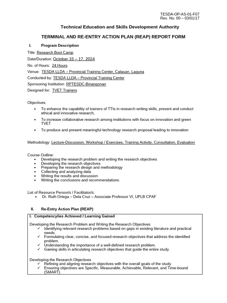 Terminal Report Research | PDF | Methodology | Procedural Knowledge