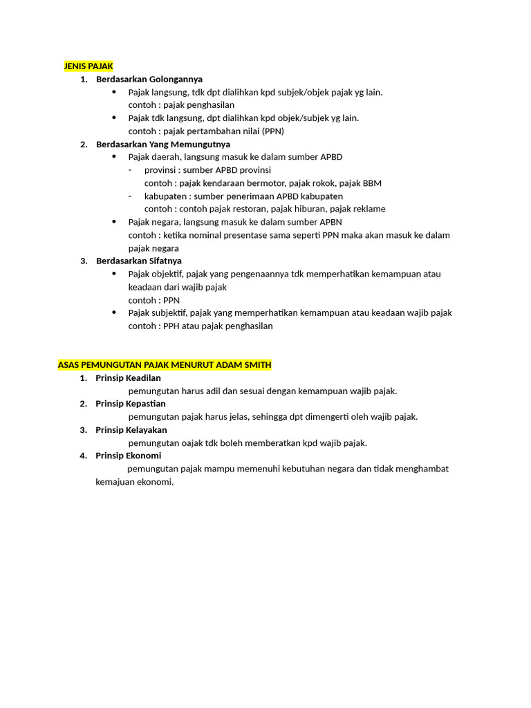 Materi Ekonomi Pajak Dan Apbn | PDF