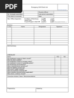 Fire Drill Checklist | PDF | Emergency Evacuation | Safety