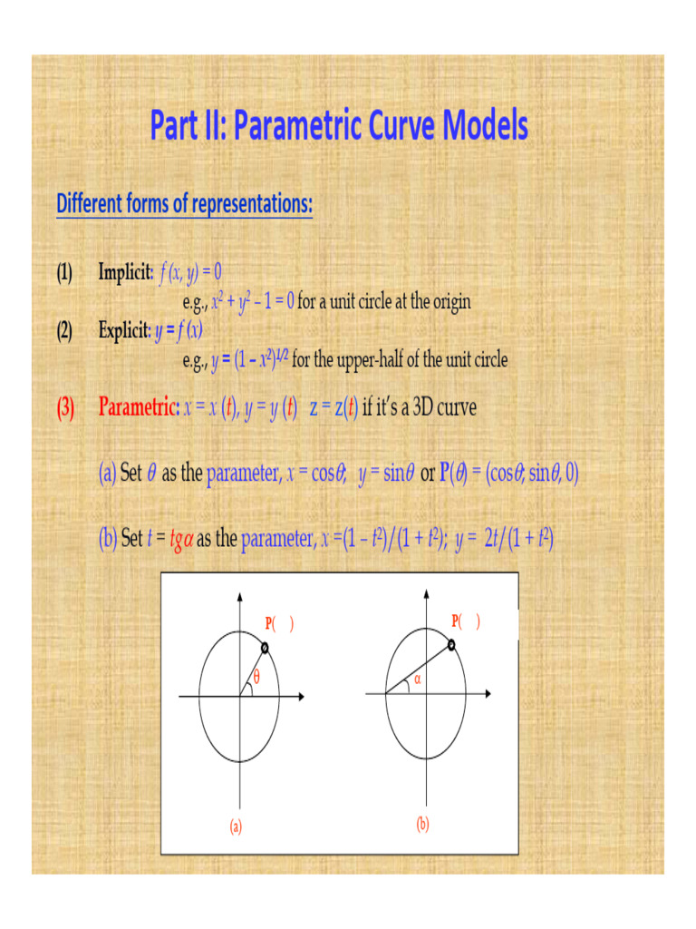 ME3261-II Curve Models (1-On-1) | PDF | Curvature | Convex Set