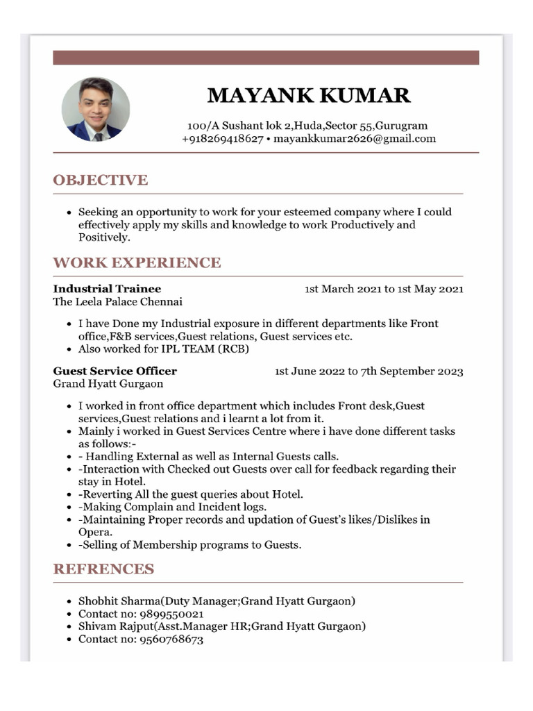 Mayank Kumar CV | PDF