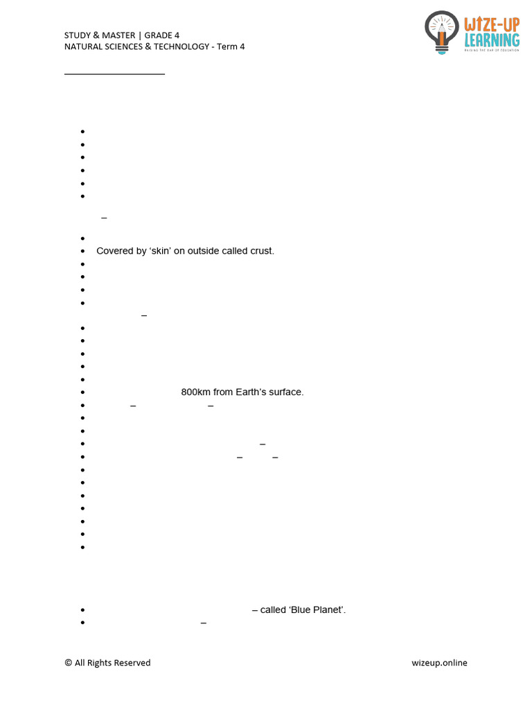 Earth Features for Grade 4 Science | PDF | Earth | Spacecraft