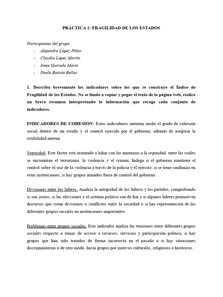 Práctica Fundamentos de Las CCPP | PDF | Estado (política) | Soberanía