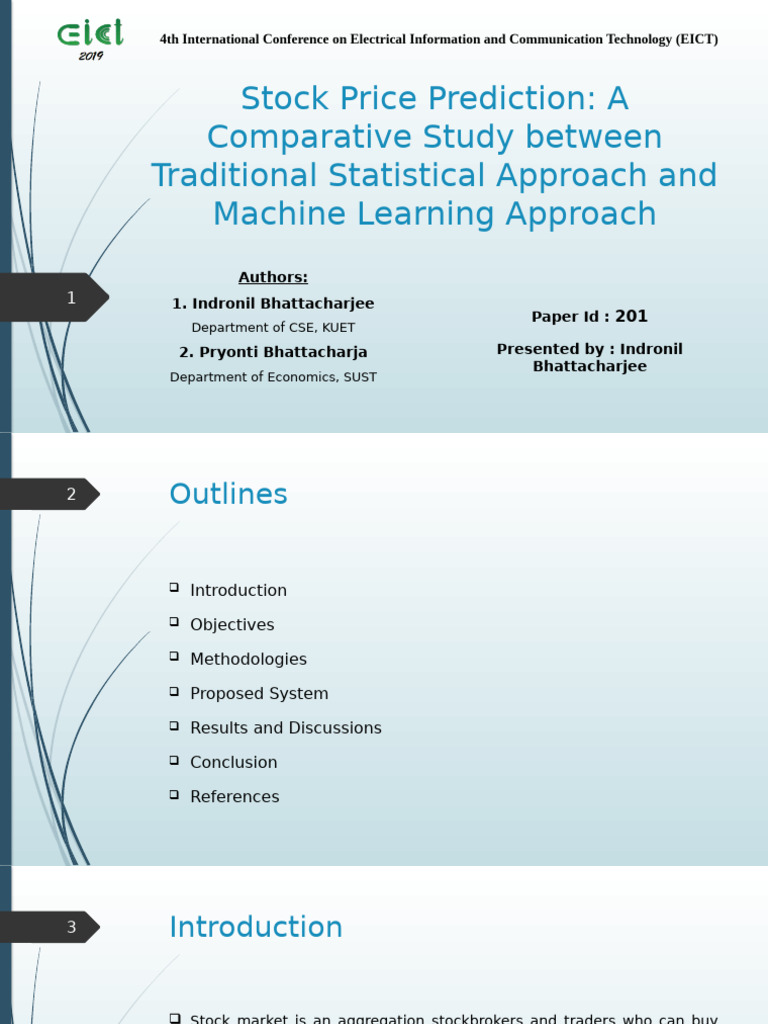 Stock Price Prediction: A Comparative Study Between Traditional Statistical Approach and Machine ...