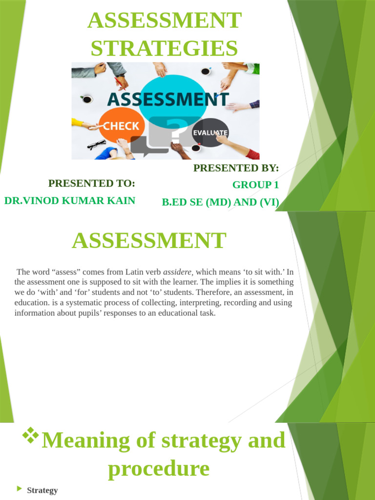 Effective Assessment Strategies in Education | PDF | Educational ...