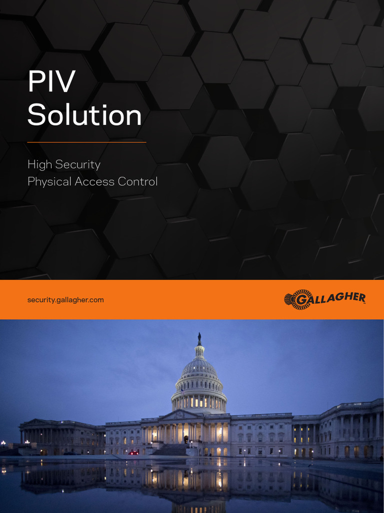 PIV-Solution-Datasheet | PDF | Access Control | Authentication