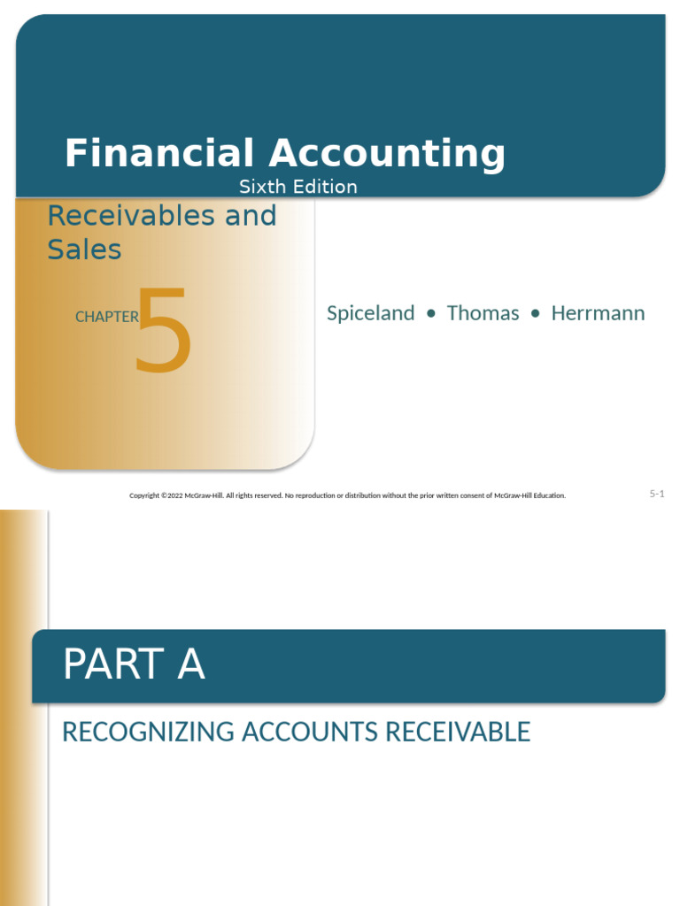 Spiceland FA 6e Chap05 PPT | PDF | Bad Debt | Debits And Credits