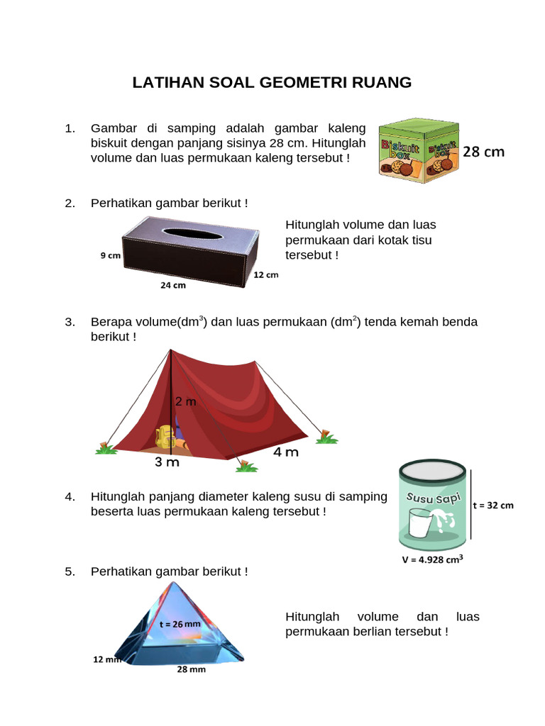 Latihan Soal Geometri Ruang | PDF
