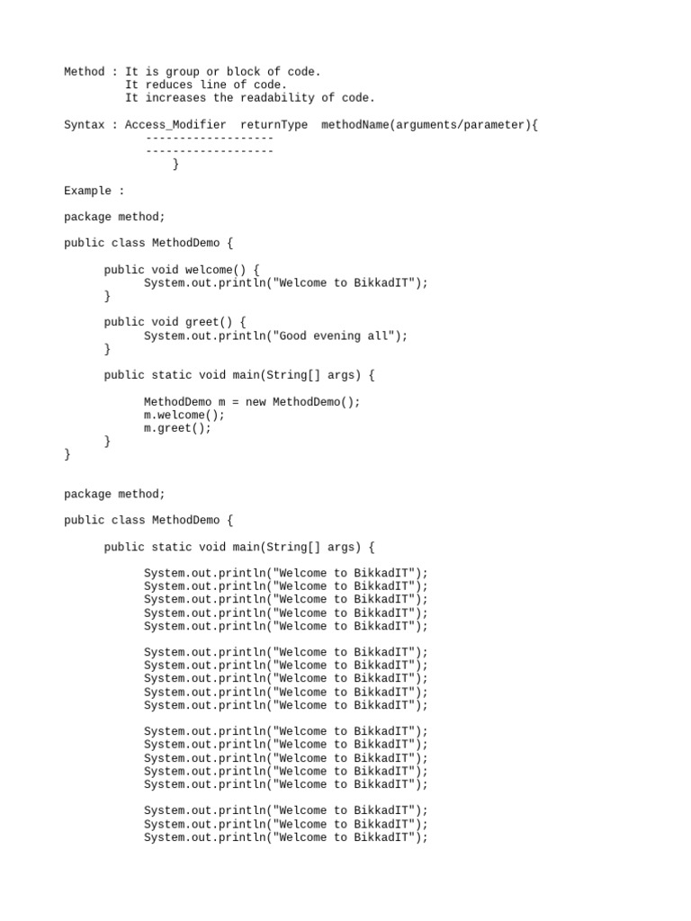 Method Pdf Object Oriented Programming Object Computer Science 2548