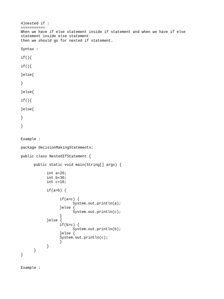 Nested If | PDF | Software | Computer Programming