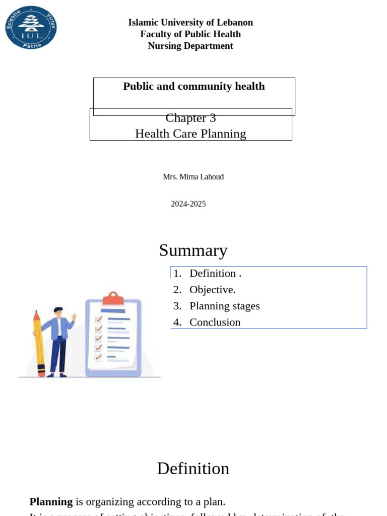 Chap 3 Health Care Planning | PDF | Evaluation | Quantitative Research