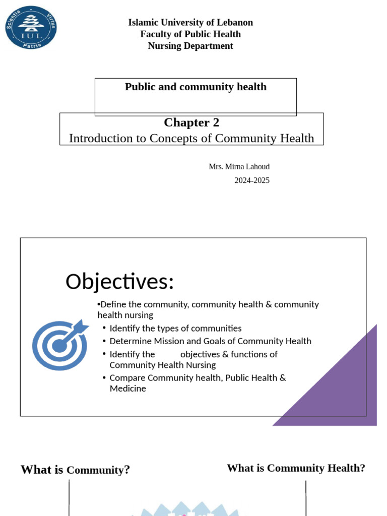 Chap 2 Concept of Community Health | PDF | Nursing | Community