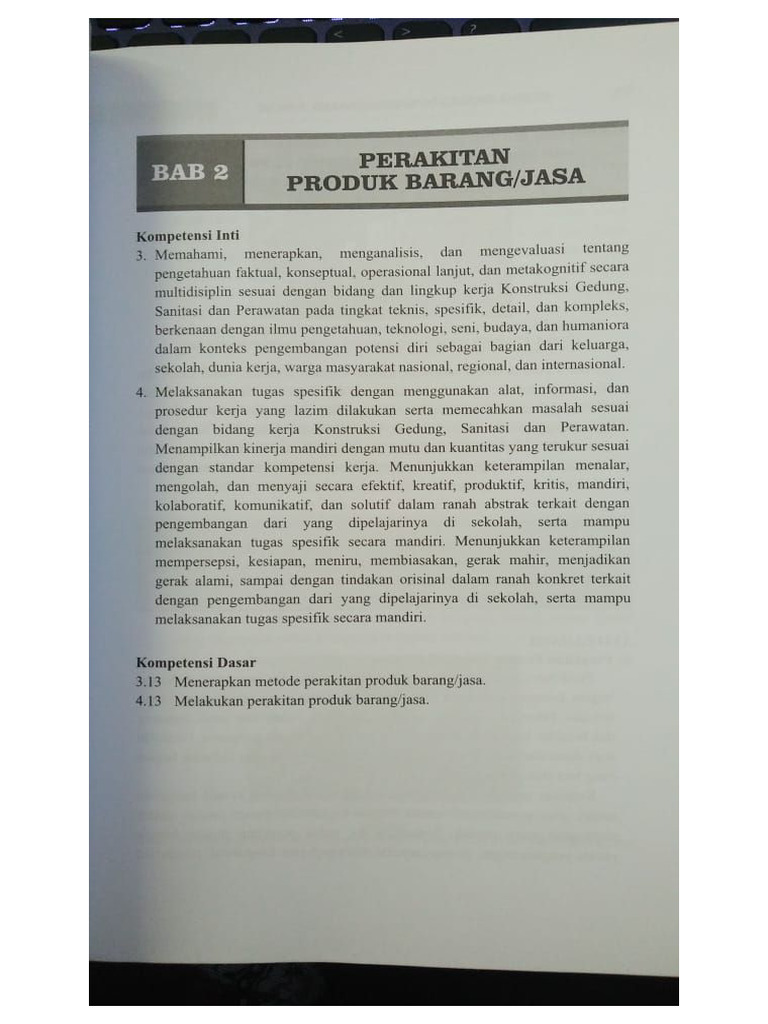 Bab 2 Perakitan Produk Barang Atau Jasa | PDF