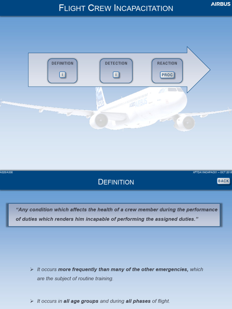 AIRBUS PDP Flight Crew Incapacitation PDF | PDF | Air Traffic Control ...