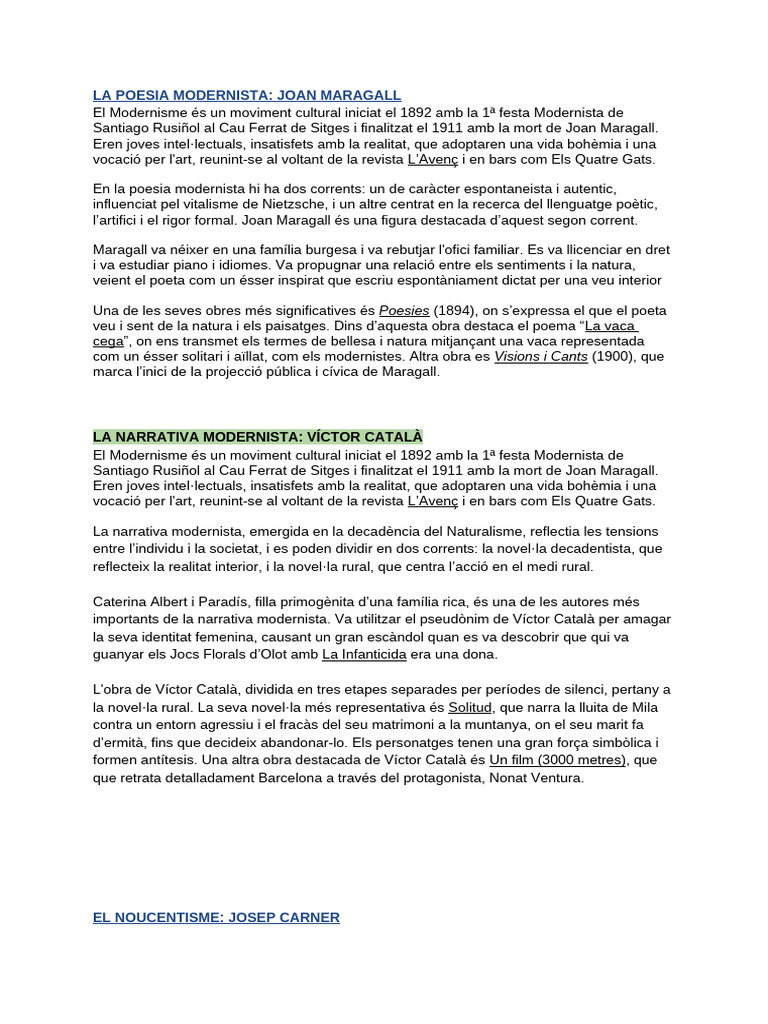 Catalan Literatura | PDF