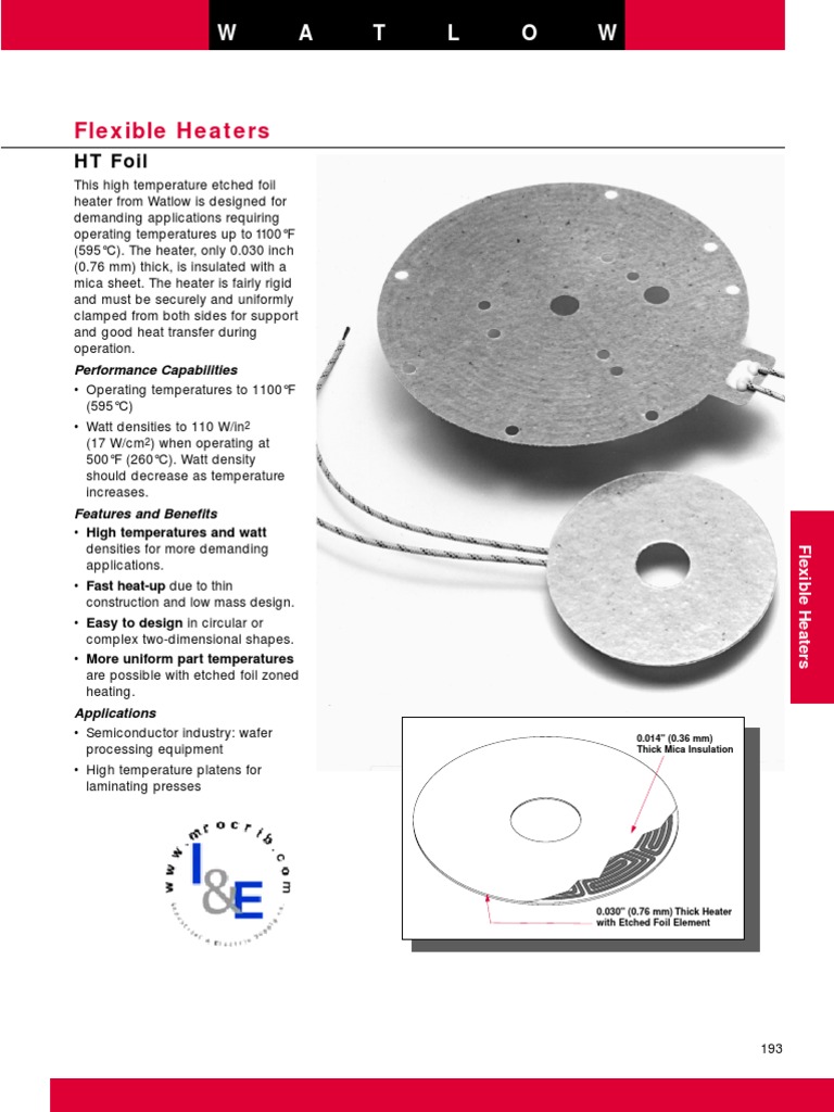 Flexible Heaters HT Foil | Aluminium Foil | Hvac