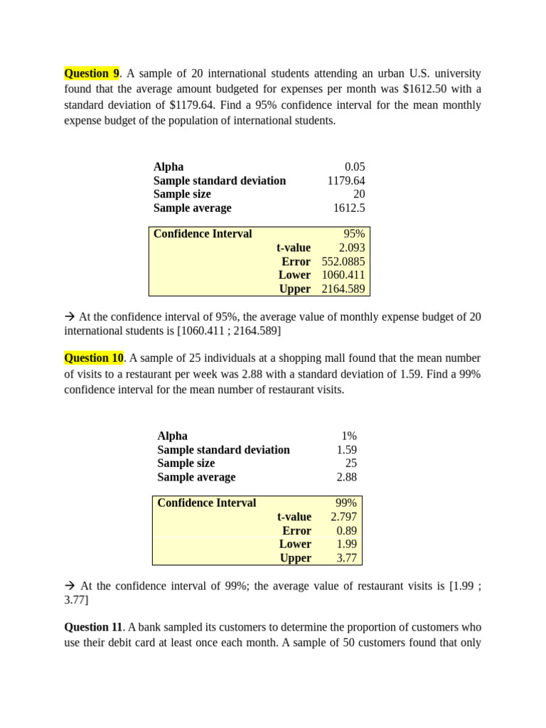 Exercise 2 | PDF | Sample Size Determination | Standard Error