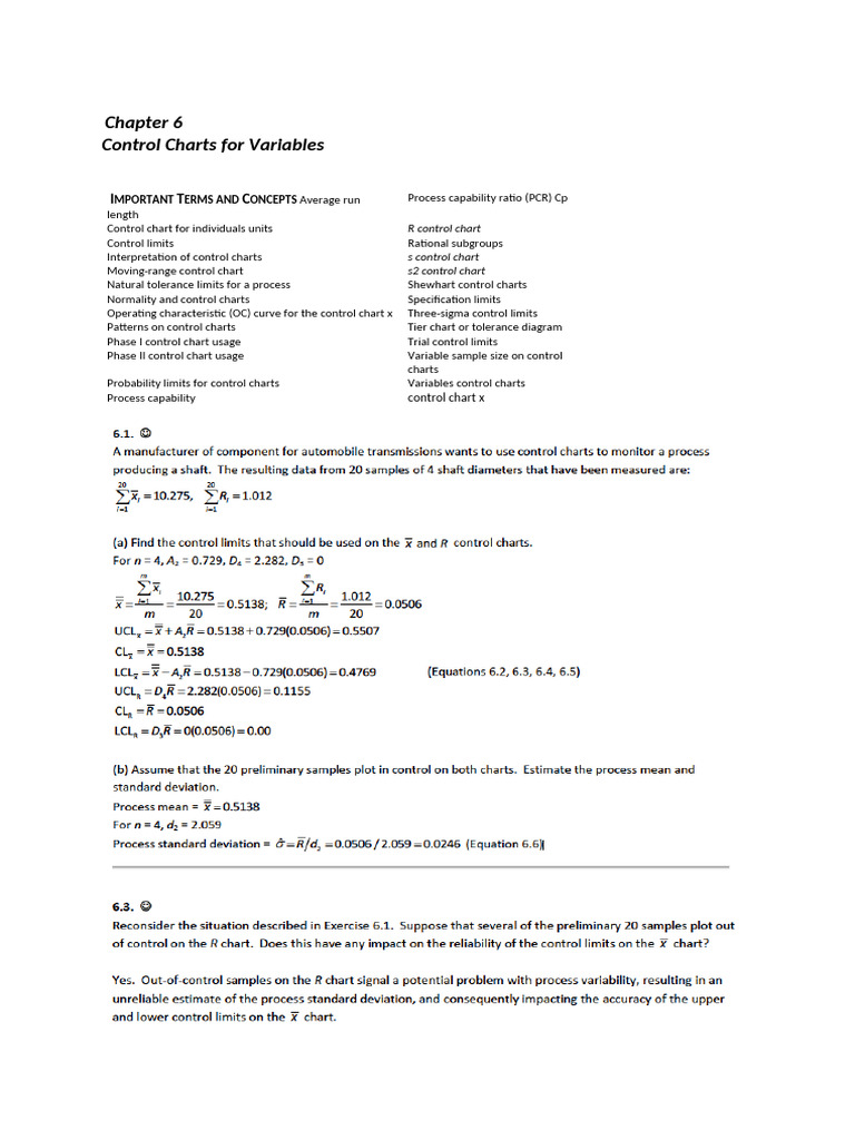 Study Questions and Answers - Chapter 6 | PDF
