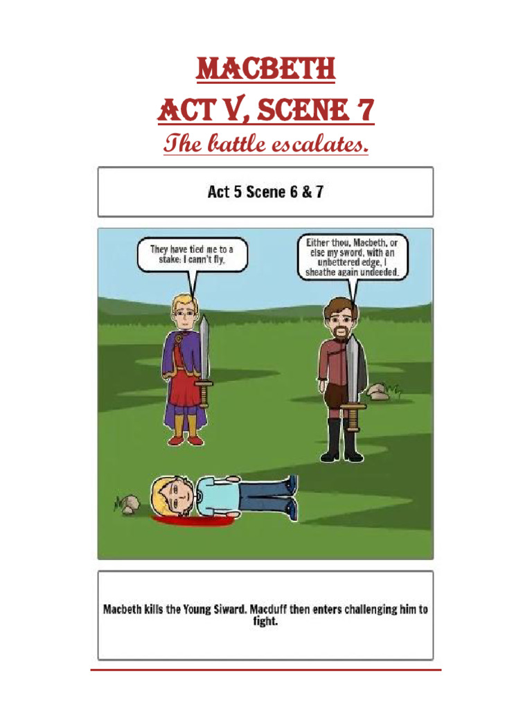 Act5 Sene7 | PDF | Macbeth