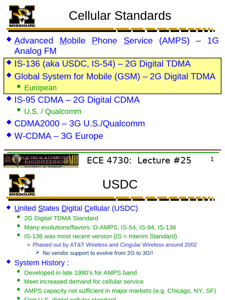 Lec 25 | PDF | Cellular Network | Data Transmission
