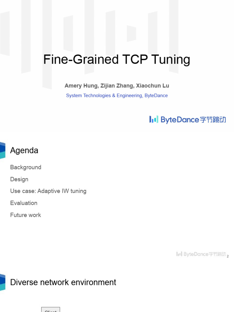 Fined-Grained TCP Tuning | PDF | Transmission Control Protocol ... Fined-Grained TCP Tuning | PDF | Transmission Control Protocol ...