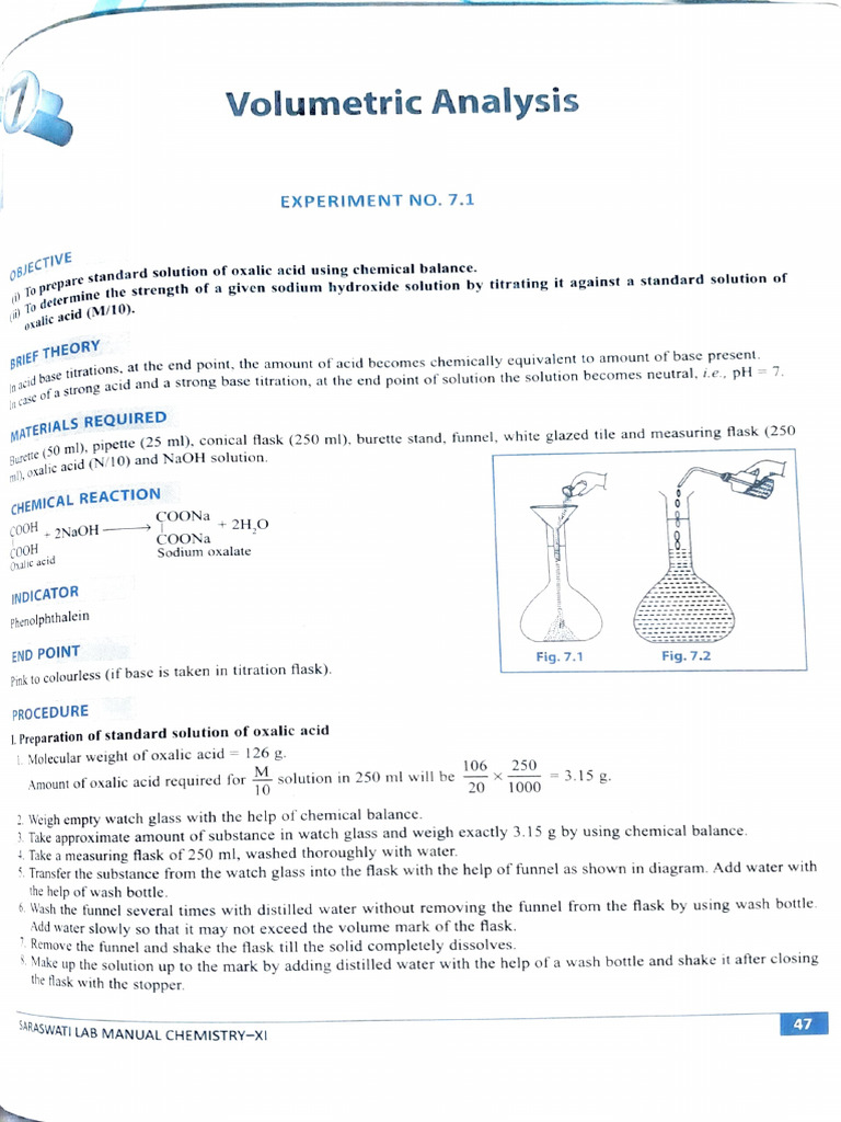 Chem Manual | PDF | Titration | Chemistry