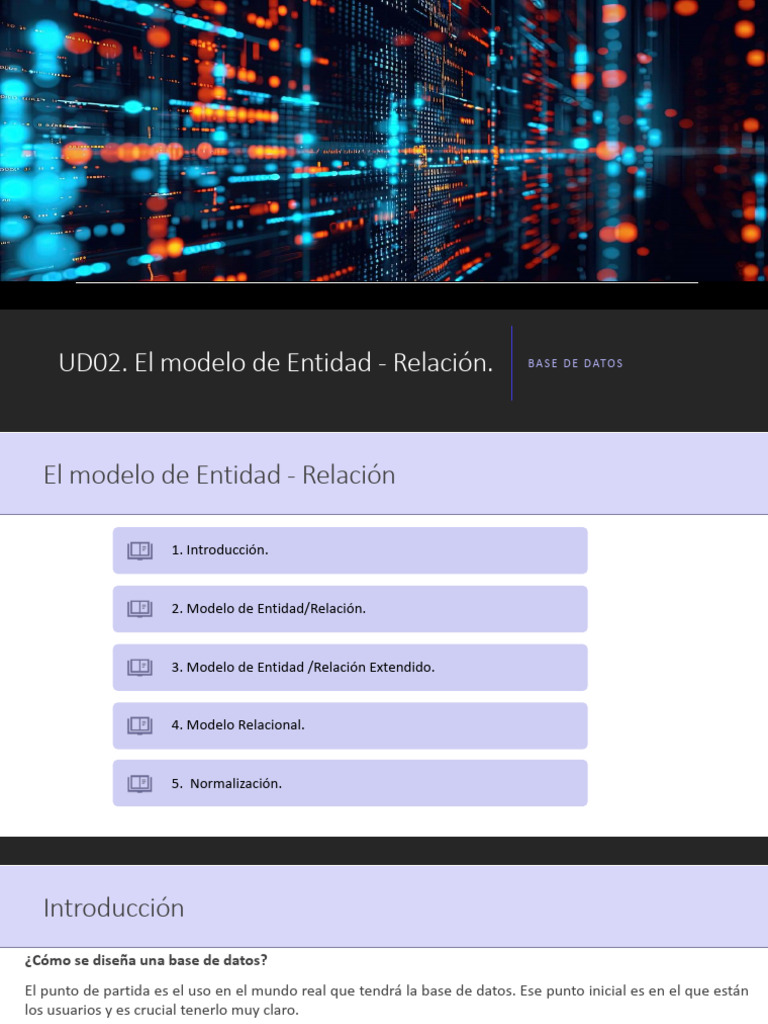 UD02 - El Modelo de Entidad Relación | PDF | Base de datos relacional | Bases de datos