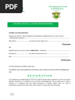 Modèle de contrat de bail en Côte d'Ivoire | PDF | Droit privé | Justice