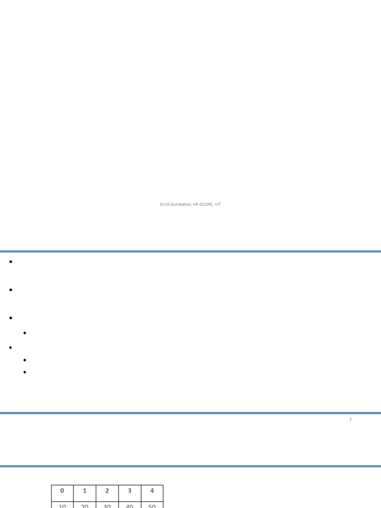 4-Arrays - One-Dimensional, Multidimensional | PDF | Integer (Computer Science) | Programming ...