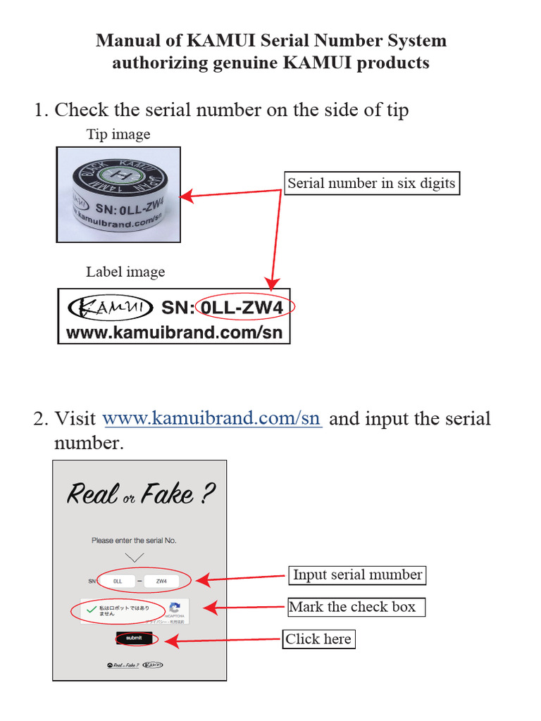 Serial Number System Manual R1 | PDF