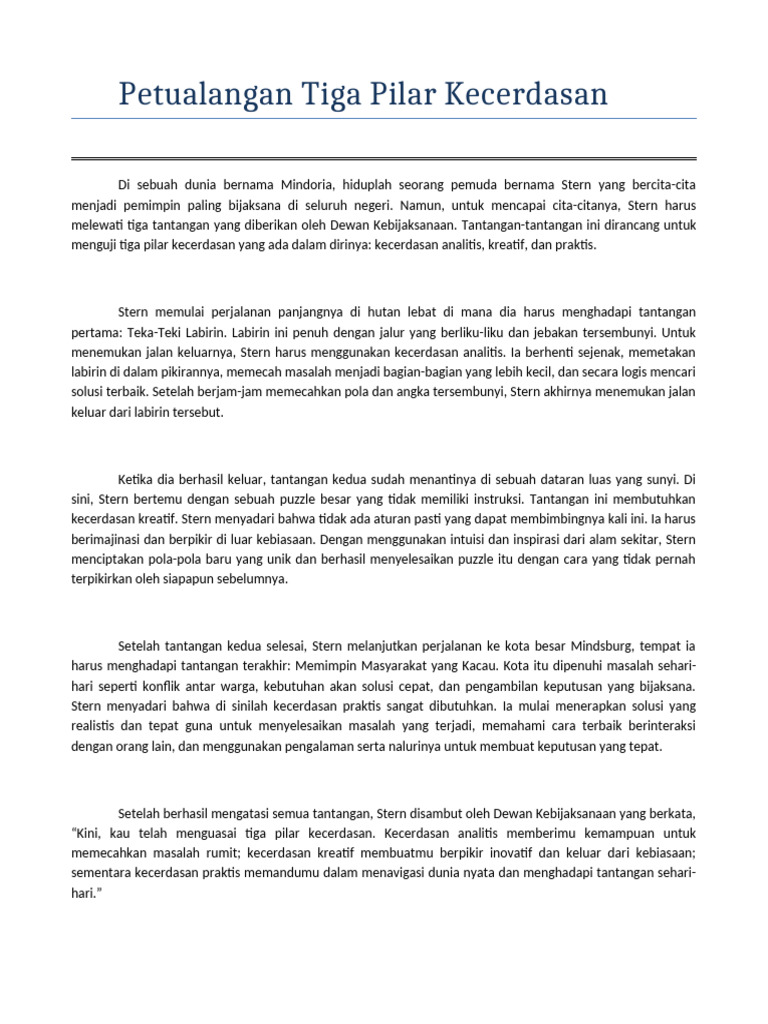 Petualangan Stern di Mindoria | PDF | Sains & Matematika