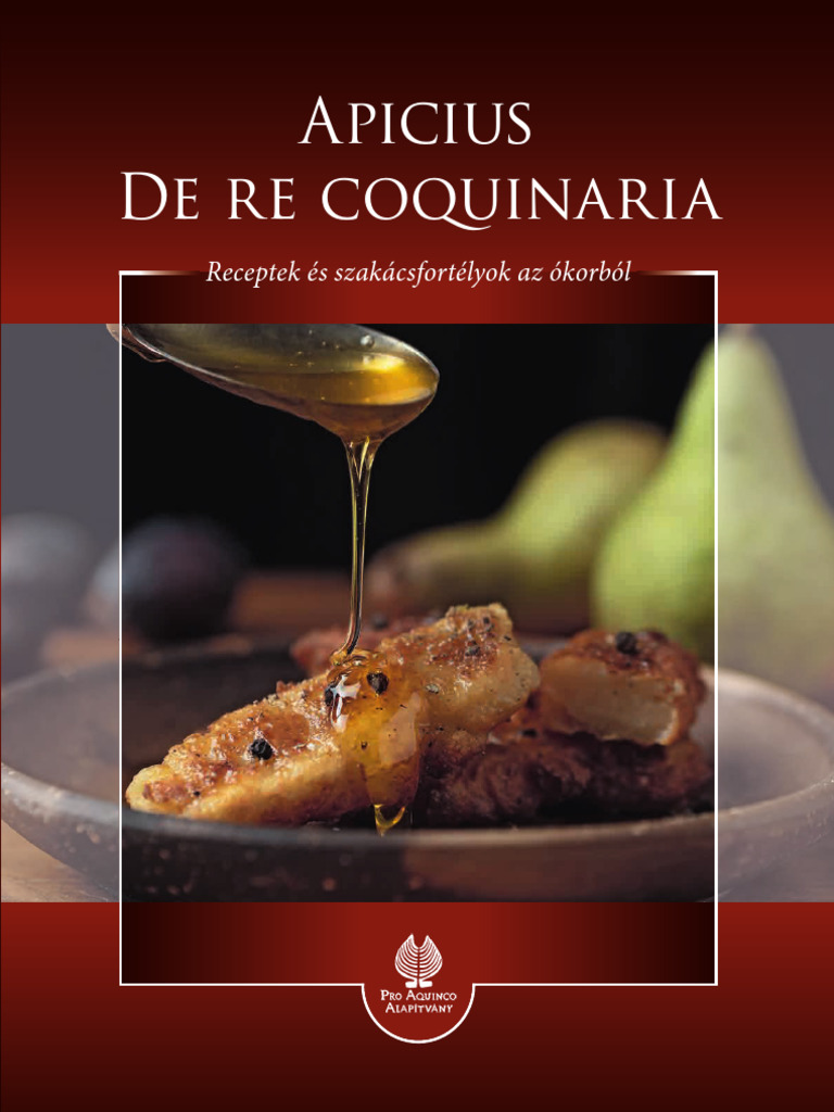 Apicius de Re Coquinaria Receptek Es Sza | PDF