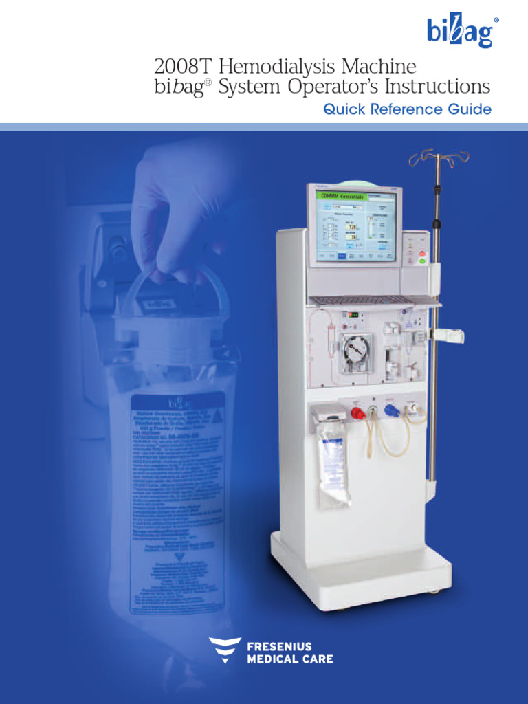 2008T Hemodialysis Machine Bibag Guide | PDF | Hemodialysis