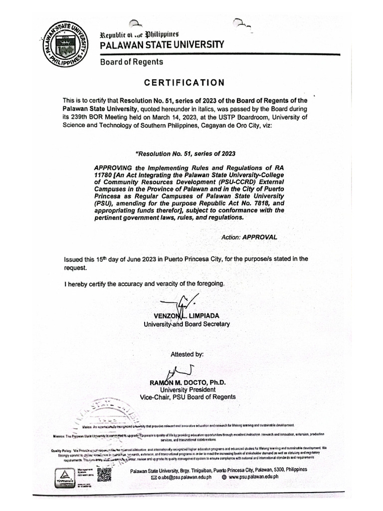 Final IRR of RA 11780 | PDF