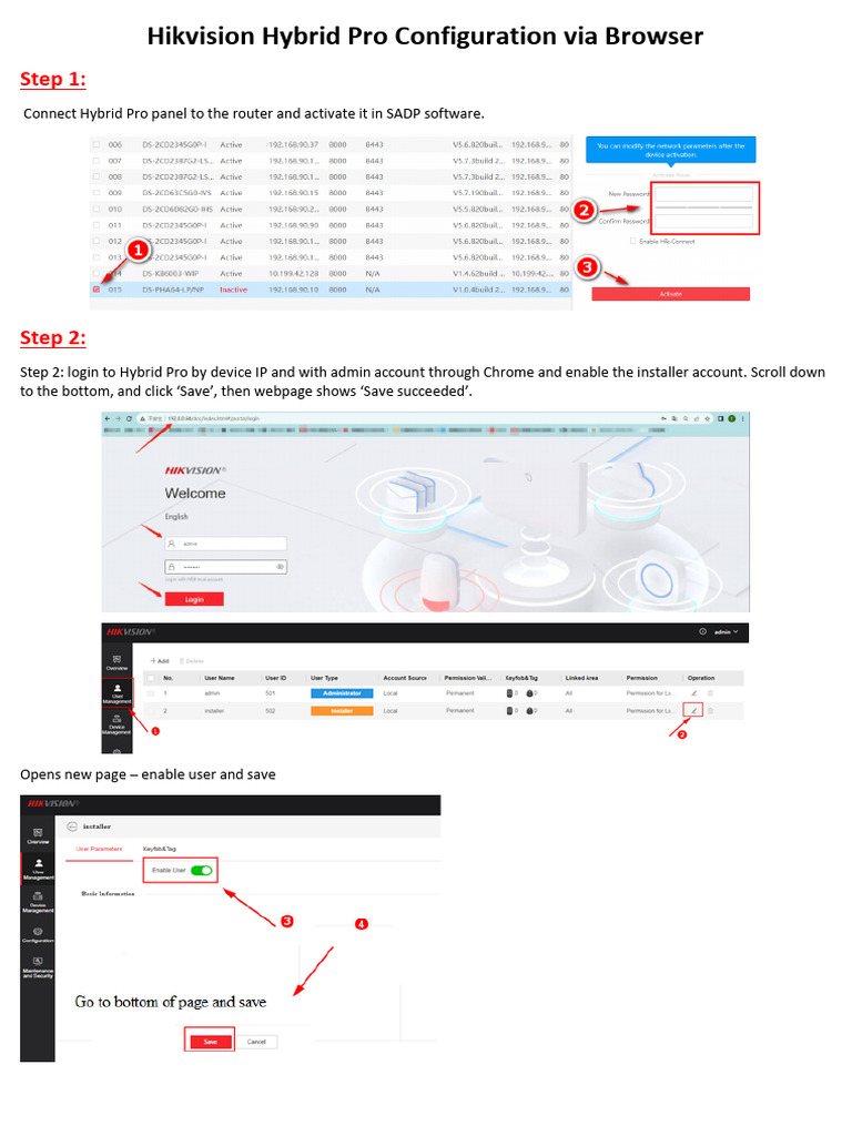 Hikvision Hybrid Pro Configuration Via Web 0815 | PDF | Computer ...