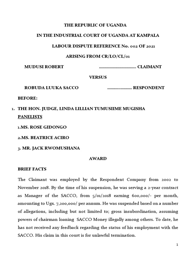 Case On Suspension From Employment | PDF | Credit Union | Employment