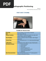 Hand X-Ray Projections Guide | PDF | Hand | Finger