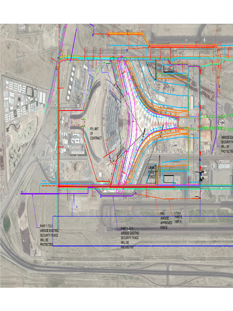 Kia Pk3 Combined Corridor TSW Lines and Ex Septic Tanks For Dgca Fw-p3 ...