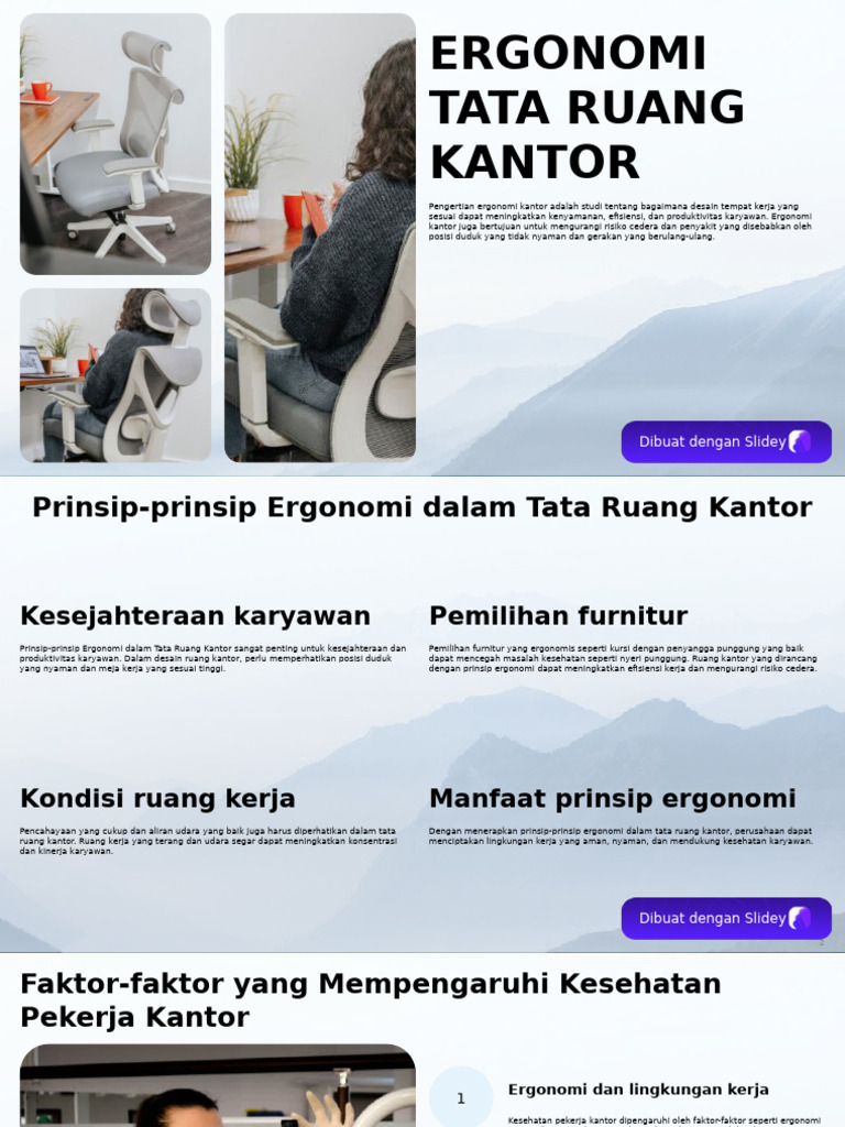 Ergonomi Tata Ruang Kantor | PDF