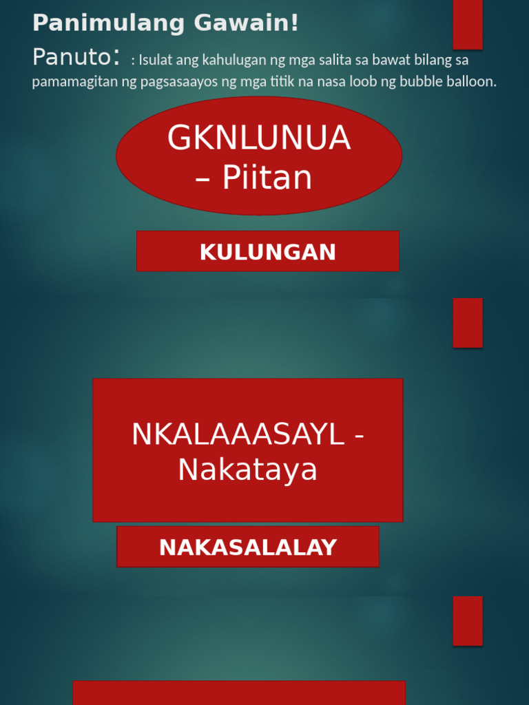 Filipino 9 W42 | PDF