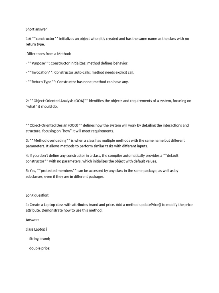 Bsit 2nd Mid Ans | PDF | Method (Computer Programming) | Programming