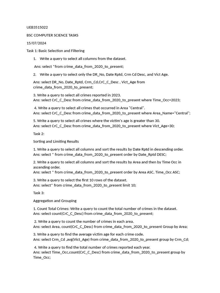 UEB3515022 Ibrahim Abdul Karim | PDF | Computer Programming | Databases