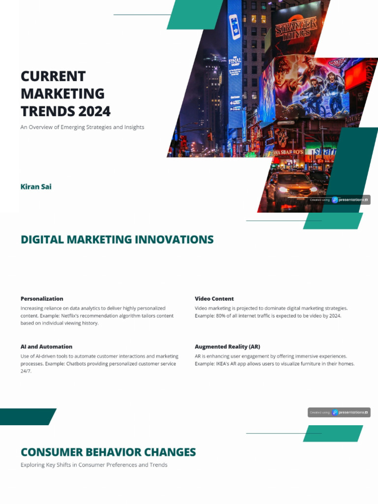 Marketing Trends Presentation | PDF