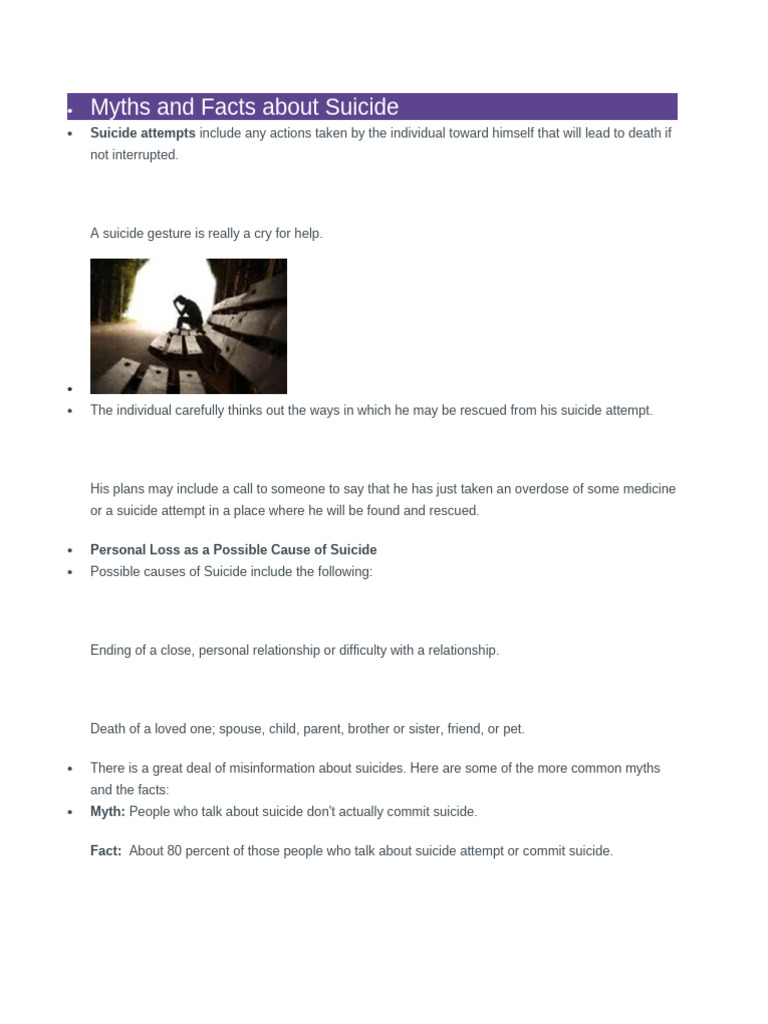 Suicide Myths and Management | PDF | Opioid | Morphine