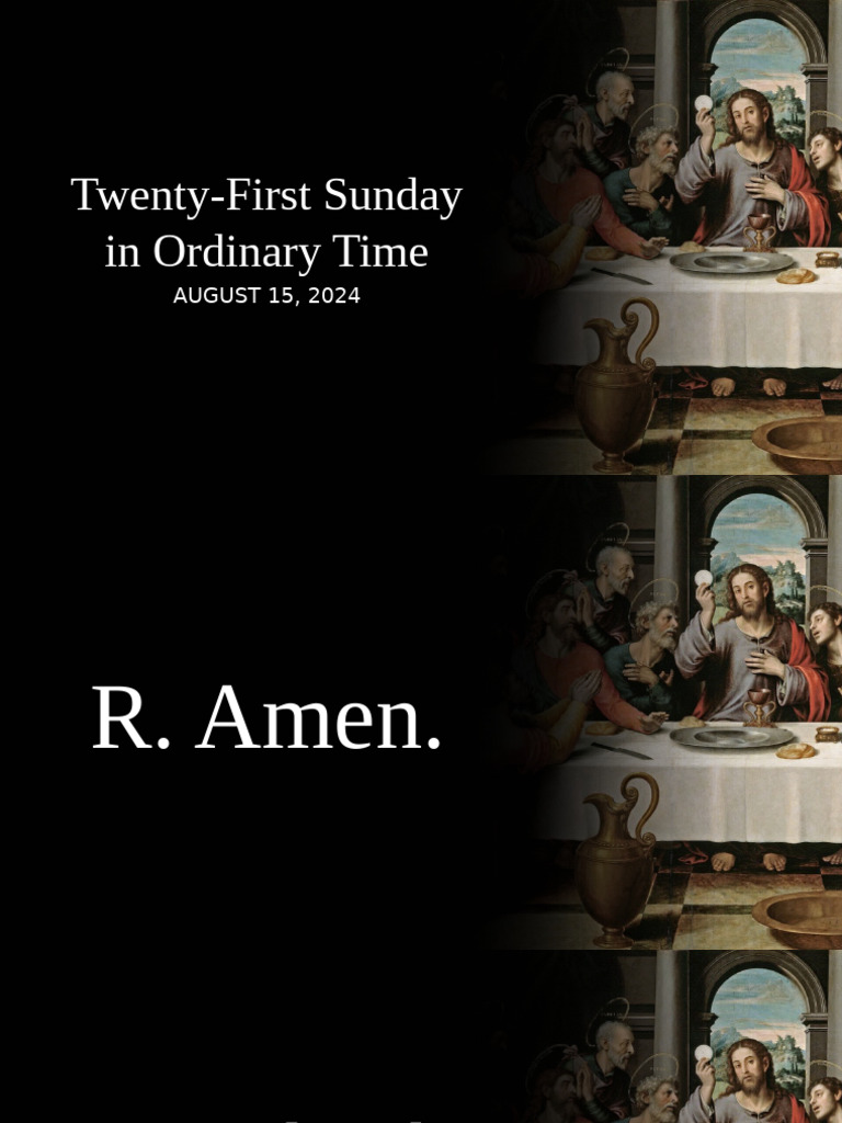 21st Sunday in Ordinary Time Year C | PDF | God The Father | Glory ...